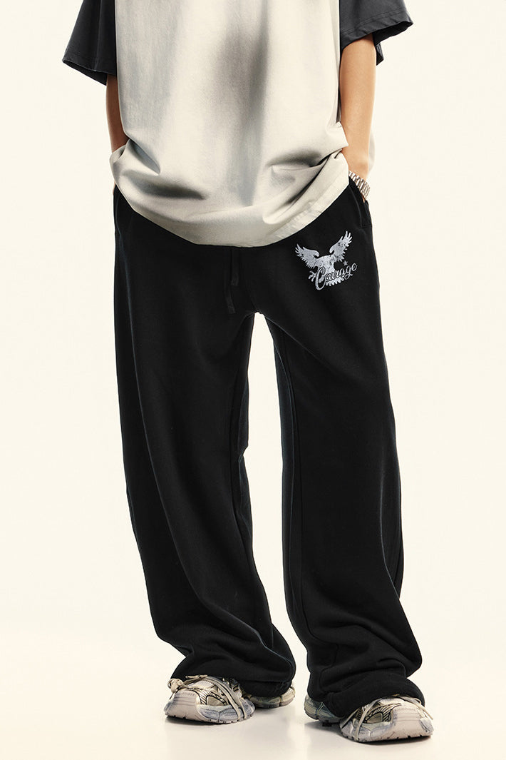 Be Thrived Clothing 380GSM Stripe Side Screen Printed Sweatpants